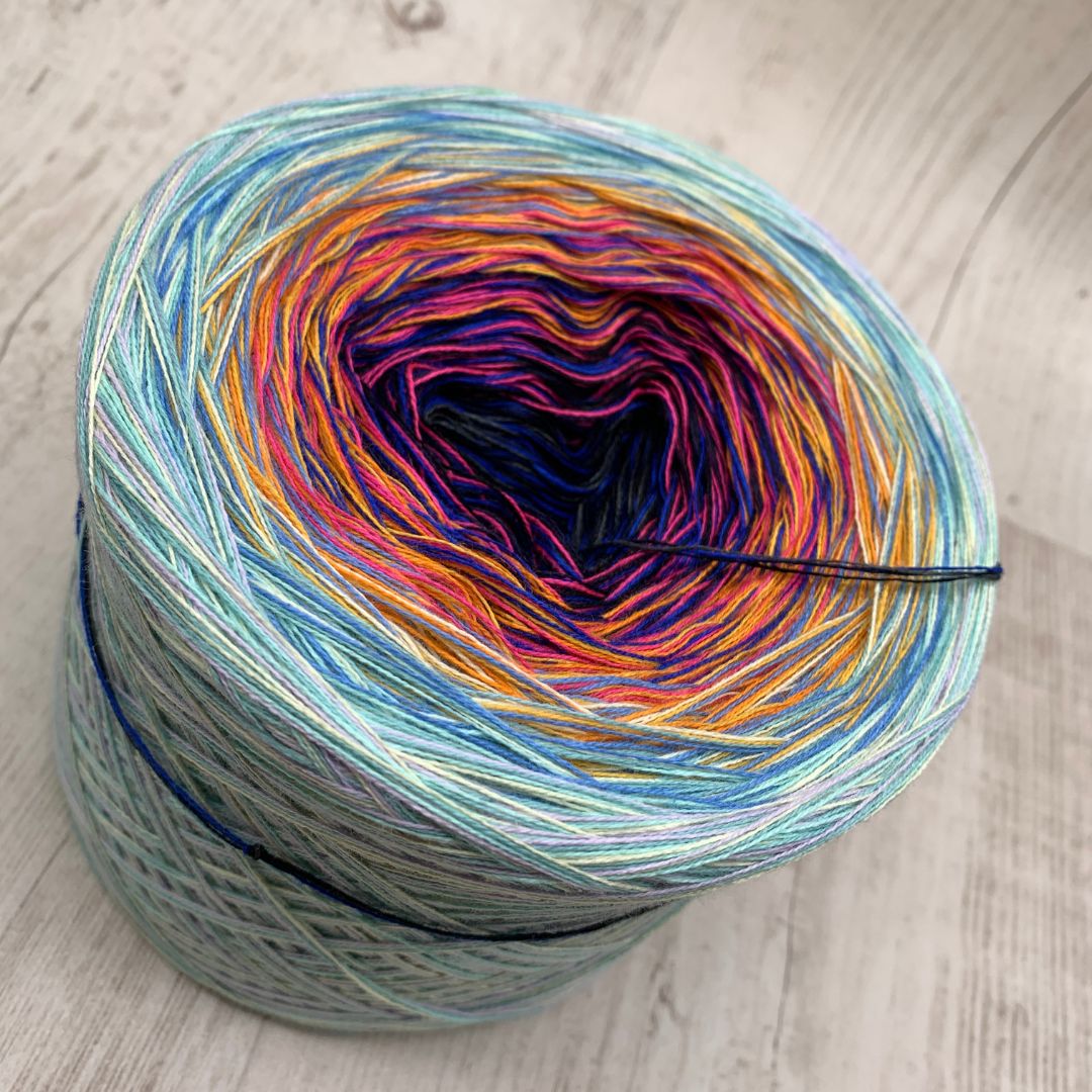 Bobbel "COLORCORE" - 1.000m mit 4 Fäden - Häkeln mit Flauschkonzert